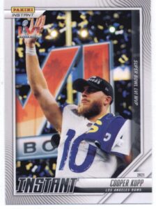 2022 panini instant super bowl lvi #36 cooper kupp super bowl mvp los angeles rams nfl football trading card