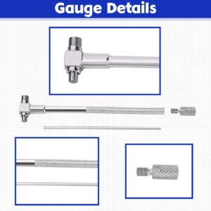 7 Pcs Telescoping Gage Digital Caliper Set, Caliper Measuring Tool Digital Micrometer Inside Micrometer, 5/16-6 Range, T Bore Hole Gauges, High Precision Telescopic Bore Gauge T Gage