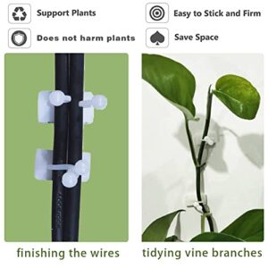 henvkoli Plant Clips,Vine Clips for Climbing Plants,100Pcs Wall Plants Climber,Plant Clips for Climbing Plants Self-Adhesive Plant Clips Fixing Hook Wall Vine Supports Traction Wall Clip