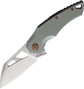 fox edge atrax linerlock fe028, gray