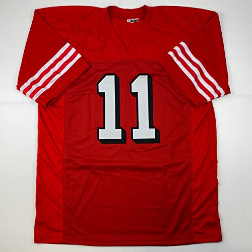 Autographed/Signed Brandon Aiyuk San Francisco Alternate Red Football Jersey JSA COA