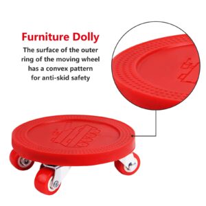 Furniture Mover Dolly with Lifter, 4 Wheel Furniture Dolly 780 LB Load Capacity,360° Rotation Moving Wheels,Furniture Lifters for Heavy Furniture,Moving System Roller Set,Refrigerator, Sofa, Cabinet