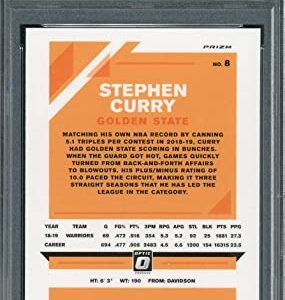 Stephen Curry 2019 Panini Donruss Optic Fanatics Prizm Card #8 Graded PSA 10