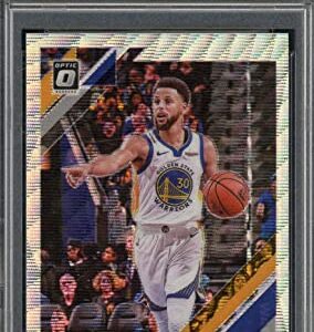 Stephen Curry 2019 Panini Donruss Optic Fanatics Prizm Card #8 Graded PSA 10