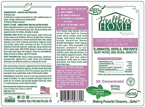 CHOMP! Insect and Pest Control for Home, Bedding and Indoor: Plant-Based Ant, Bed Bug, Dust Mite, Spider and More - Mint Scent 2-Pack, 24 Oz R2U, 24oz 3X Concentrate