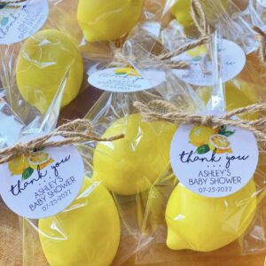 Lemon Soap Favors - Lemon Bridal Shower Favors, Baby Shower Favors, Main Squeeze Themed Party Decoration Favors