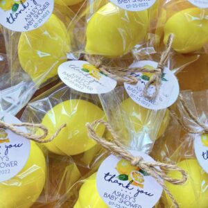 Lemon Soap Favors - Lemon Bridal Shower Favors, Baby Shower Favors, Main Squeeze Themed Party Decoration Favors