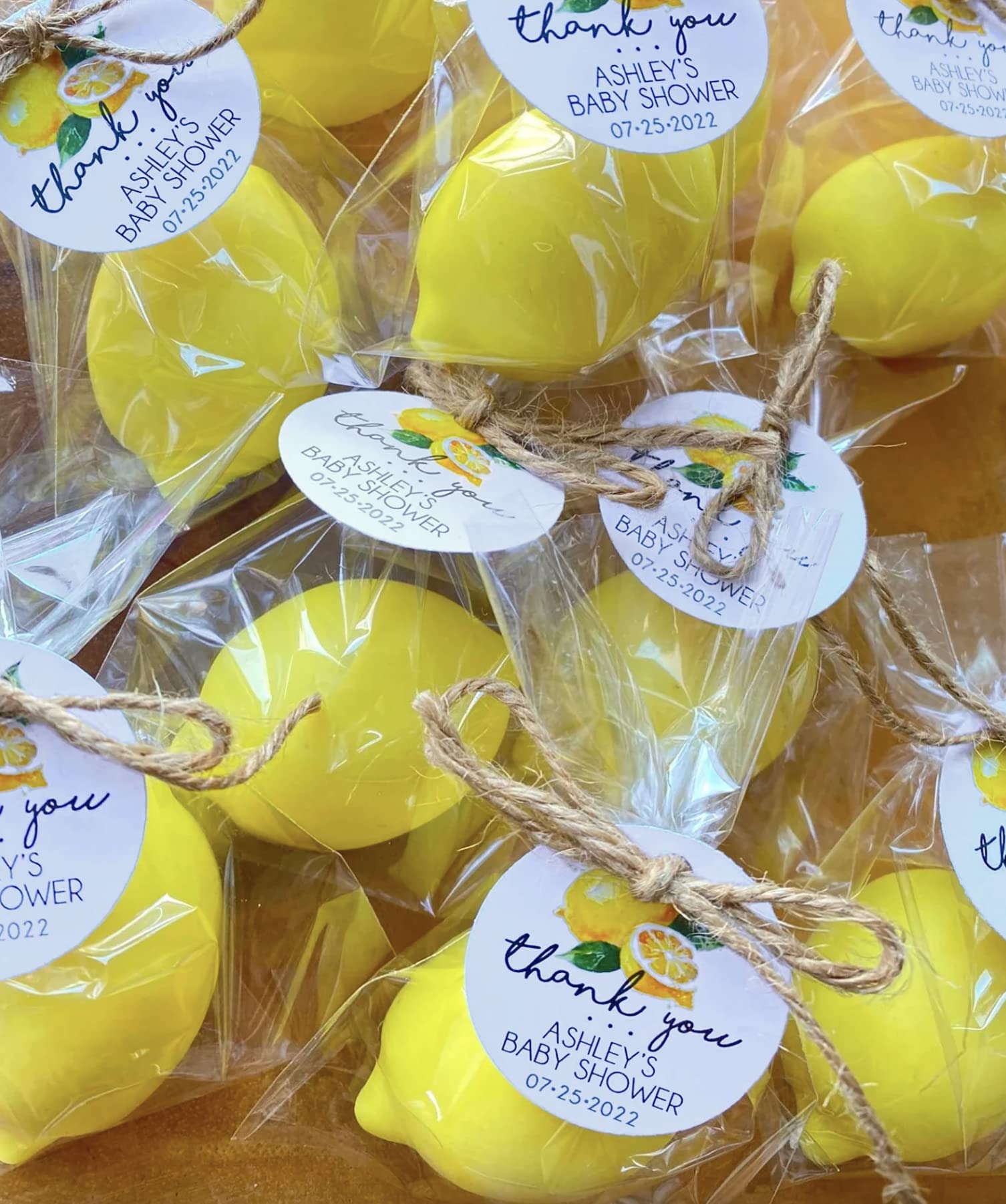 Lemon Soap Favors - Lemon Bridal Shower Favors, Baby Shower Favors, Main Squeeze Themed Party Decoration Favors