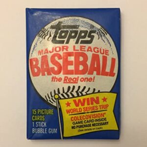 1983 Topps Baseball Factory Sealed Wax Pack Pulled From A Box