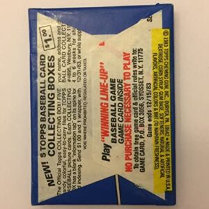 1983 Topps Baseball Factory Sealed Wax Pack Pulled From A Box