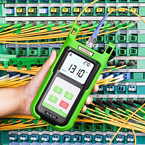 Fiber Optic Light Source Single Mode Komshine KLS-35 SM 1310nm 1550nm FTTX FTTH Network and Fiber Optic Testing Stable Output Optical Power (KLS-35-S)