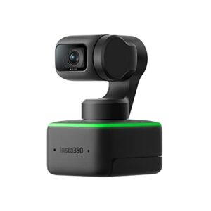 insta360 link - ptz 4k webcam with 1/2" sensor, ai tracking, gesture control, hdr, noise-canceling microphones, specialized modes, webcam for laptop, video camera for video calls, live streaming