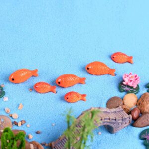 Ximimark 16 pcs Fish Frog Lotus Miniatures Garden Bonsai Mini Ornaments Fish Tank Decors