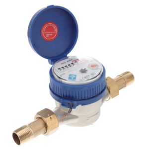 villcase water flow meter ts- s300e water meter accurate long time cold water meter, 3/4 npt couplings, measuring in cubic meter garden water meter