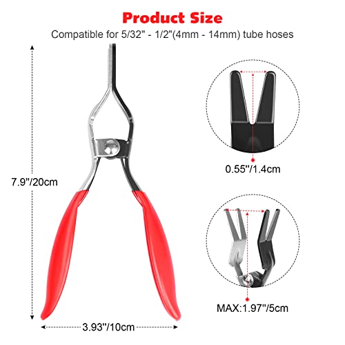 JMMRRR Separator Pliers Pipe Repairing Tool, Automobile Hose Remover Separator Pliers, Auto Fuel and Vacuum Line Tube Hose Remover for Fuel Hoses, Radiator Hoses, Gas Lines