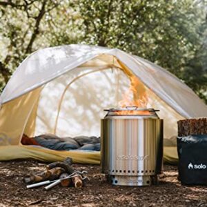 Solo Stove Ranger Backyard Bundle 2.0 | Incl. Ranger Smokeless Fire Pit, Stand, Shield, Shelter and Lid, Portable for Wood Burning, Removable Ash Pan, Stainless Steel, H: 15.25in x Dia: 15in, 21.5lbs