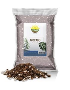 avocado tree potting soil mix (12 quarts), for germinating, growing and repotting avocado plants