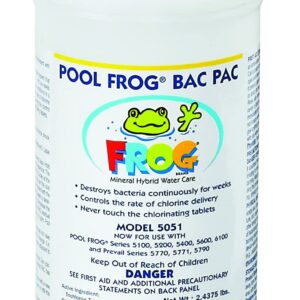 3 Pool FROG Bac Pacs prefilled with 2.2 lbs. of Trichlor, Replacement Chlorine Cartridges, for use with Pool FROG Model 5400 and Pool FROG Model 6100, Pool Sanitizer