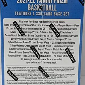 2021-22 Panini Prizm NBA Basketball Blaster Box (24 Cards Total) 3 Exclusive Ice Prizms