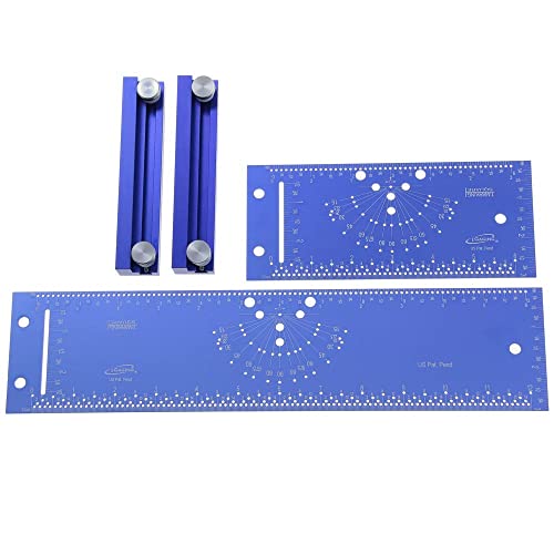 iGaging T-Marking Square Rule Bevel Gauge Center Finder Set EZ Marking Hole