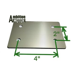 AMBITIONMOTOR Vibrator Flat Inverted V Backing Plate Replaces Snowex D5508