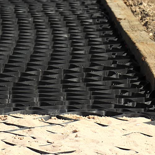 Performance Footing 3" BaseCore Geocell Ground Grid Stabilizer | 462 sq feet| Perfect Gravel Grid Base for Patios, Sheds, Carports, Slopes, Pathways and Parking