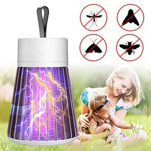 Bug Zapper, Mosquito Zapper Fly Trap Mosquito Killer Lamp USB Electric Radiationless LED Mute Bed Bug Killer Indoor for Mosquito Insect Gnat Moth Fruit Flies with a Small Brush (Decorative Buttons)