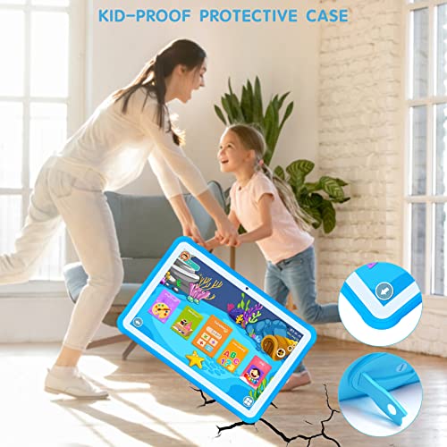 Kids Tablet, Trayoo 10.1 Inches Tablet for Kids, Android 11 2GB 32GB Toddler Tablet with Dual Camera, WiFi, Bluetooth ,Pre-installed App,Parent Control, Education, Games, Fit for Age 3-14