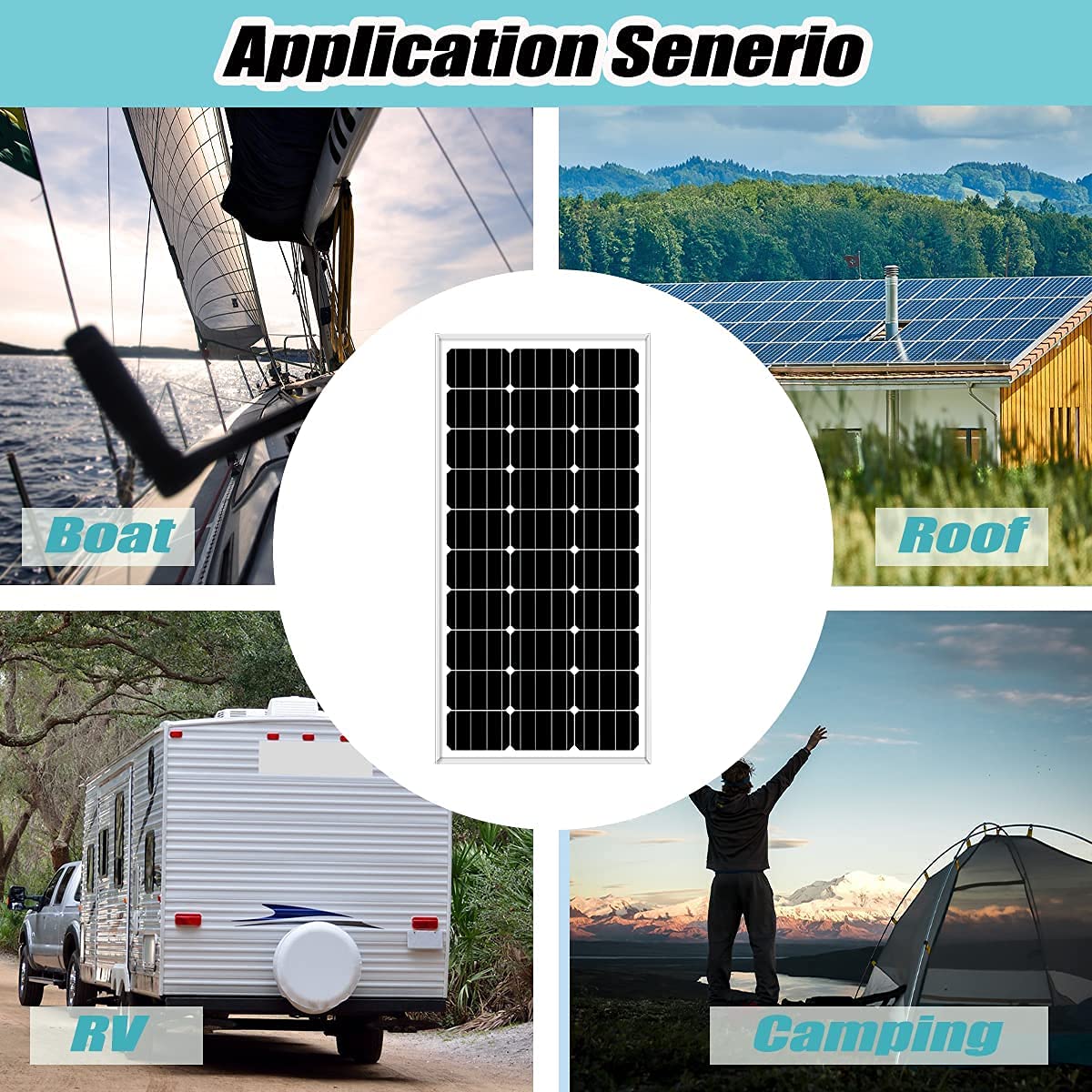 6X 100W Mono Solar Panels + 400W Wind Turbine Generator + 2X 100AH Lifepo4 Lithium Batteries +1000W Pure Sine Power Inverter + Hybrid Controller, 1KW 24V Solar Wind Complete Kit Hybrid System