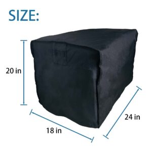 Waterproof Universal Generator Cover 24 x 18 x 20 inch for Predator 3500 Predator 4375 Wen 3800 Honda EU3000iS,Heavy Duty Thicken 600D Polyester,Weather and UV Resistant