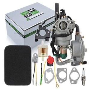 partszen carburetor dual choke fuel manual generator lpg cng conversion kit for honda gx390 188f 13-14hp 4.5-5.5kw gasoline 100153 100165 100296 100155 100230 100297 engine