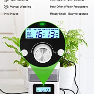 Automatic Watering System for Potted Plants,Indoor Watering System for Plants,Automatic Plant Waterer Indoor for Water and Nutrient Solution,with Programmable Timer, Real Time Clock