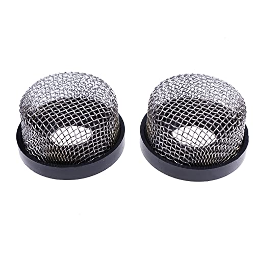 ZTUOAUMA 2X Stainless Steel Wire Mesh Screen Strainer Aerator Strainer 89621 Compatible with Aerator Pump Livewell Pump and Baitwell 3/4'' - 14 Female Thread