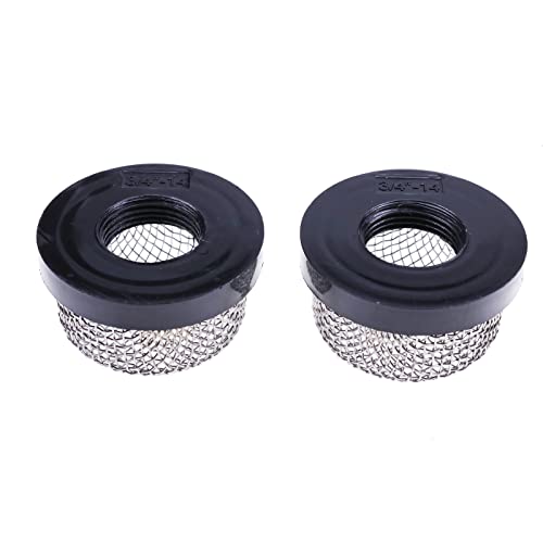 ZTUOAUMA 2X Stainless Steel Wire Mesh Screen Strainer Aerator Strainer 89621 Compatible with Aerator Pump Livewell Pump and Baitwell 3/4'' - 14 Female Thread