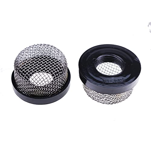 ZTUOAUMA 2X Stainless Steel Wire Mesh Screen Strainer Aerator Strainer 89621 Compatible with Aerator Pump Livewell Pump and Baitwell 3/4'' - 14 Female Thread