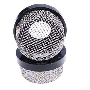 ZTUOAUMA 2X Stainless Steel Wire Mesh Screen Strainer Aerator Strainer 89621 Compatible with Aerator Pump Livewell Pump and Baitwell 3/4'' - 14 Female Thread