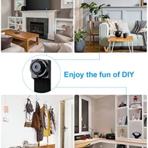 Jigayao Mini WiFi Pinhole Spy Camera, Full HD 1080P Hidden Camera Wireless Portable DIY Pinhole Nanny Spy Cam with Motion Detection/Remote View, No Audio