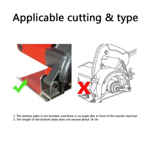 45 Degree Ceramic Tile, Aluminum Alloy Chamfer Frame Chamfering Cutter Multifunction Guide Angle Metal Corner Cutting Helper Tool Desktop Stone Machine for Floor Ceiling Table Saw Anti Sliding Tiles