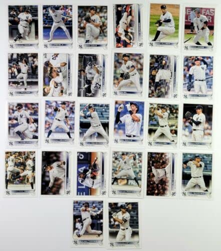 2022 Topps Complete (Series 1 & 2) New York Yankees Team Set of 26 Cards inc Cole, Judge, Rizzo, Torres and a bonus pack of 2023 Topps 1 BB - look for relics, autos and RC