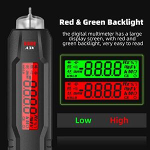 BSIDE Voltage Tester 3-Results Display Voltage Detector, Capacitance and Diode Measurement, Non-Contact AC Electricity Sensor Pen Live/Neutral Wire Check Breakpoint Locate V-Alert Tester