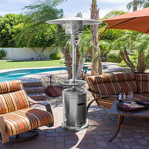 Hiland HLDS01-BST-CV Outdoor Patioi Tall Heater, Steel