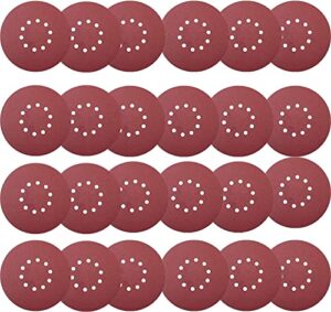 tonmp 35 pack 9 inch 10 hole drywall sanding discs set- 40 60 80 120 150 180 240 grits hook-and-loop aluminum oxide abrasive sander paper for 9" drywall sander