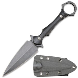 ccanku c1292 fixed blade knife,d2 blade,g10 handle edc knifes for outdoor,camping,survival(black) …