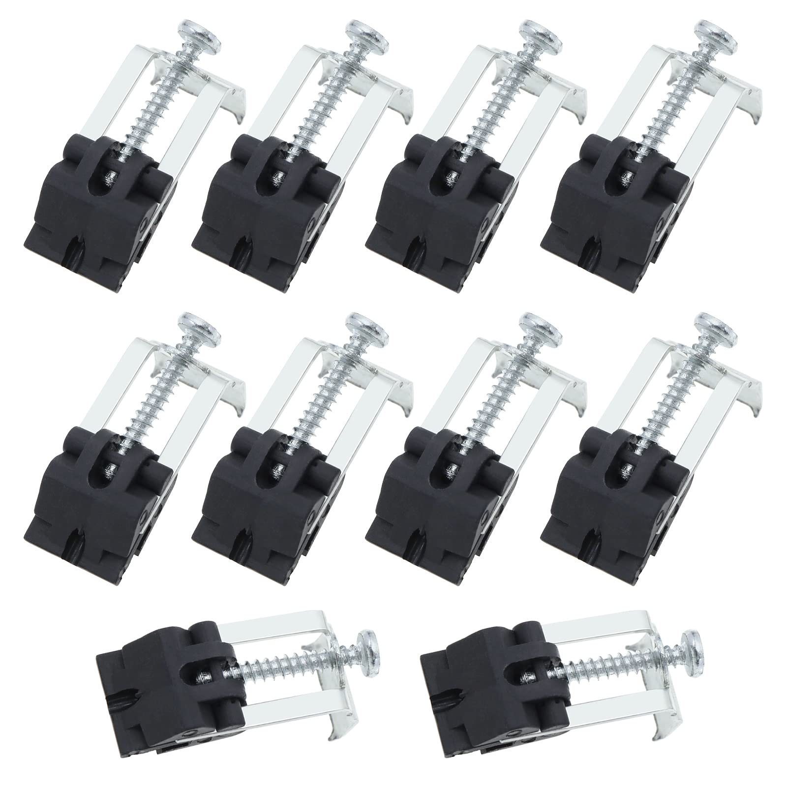 Micro Traders 10Pcs Undermount Sink Clips Kitchen Sink Clips Installation Repair Hardware Clips Fastener Support for Kitchen Bathroom Shower Room (HD272)