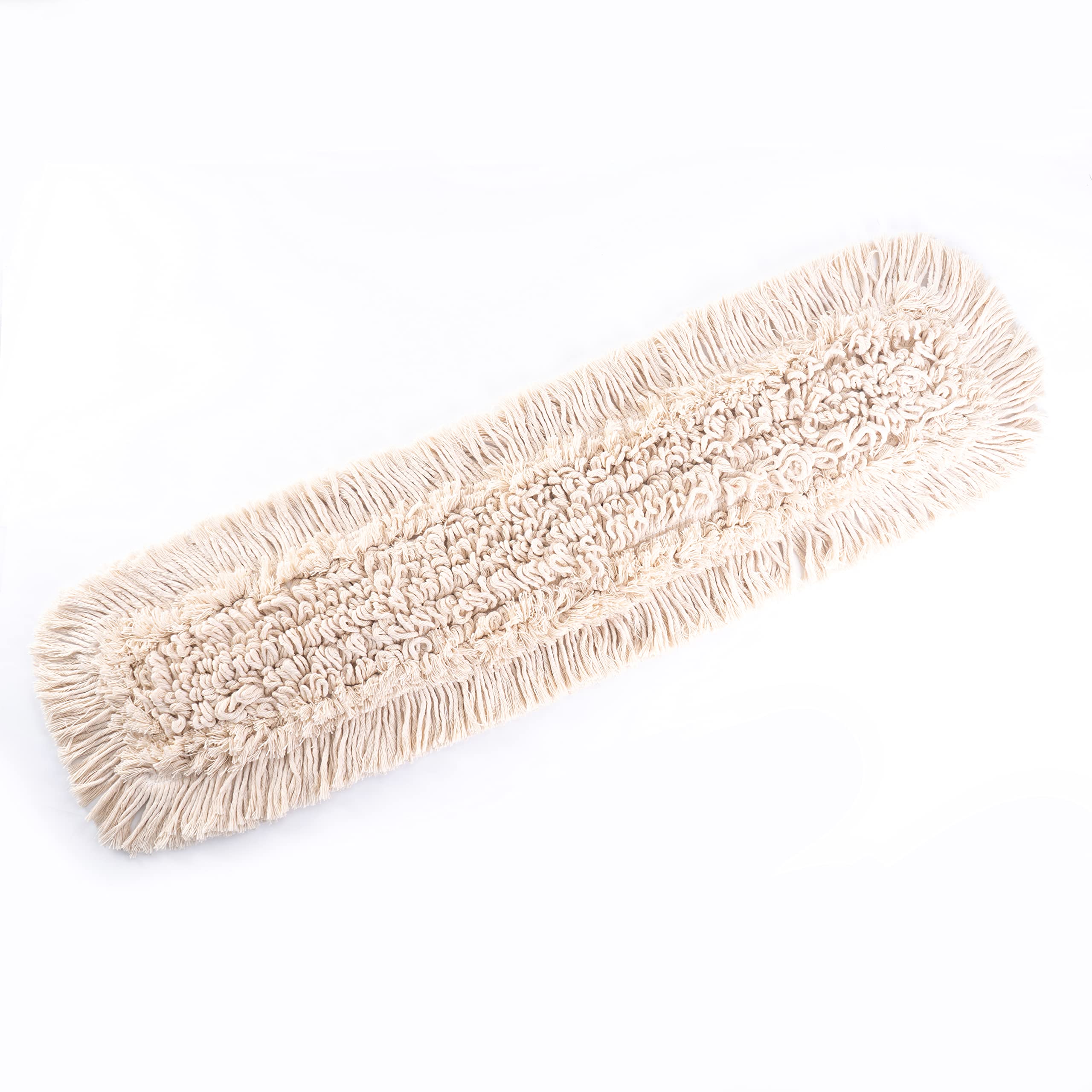 Matthew Cleaning 24'' Cotton Dust Mop Refill Washable Thick Tufted Replacement Heads for Residential & Commercial Use Fit All 24'' Dust Mop Frames, Hardwood, Laminate, Concrete Floors 1 Pack