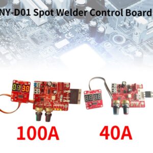 100A Spot Welder Machine Time Control Board, Digital Display Adjustable Spot Welding Module, Time and Current Controller Panel Timing Ammeter Machine Spot Welders Transforming Control Board