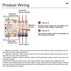 GAEYAELE on-Grid Photovolatic Power Automatic Transfer Switch Din Rail 3P 63A AC220V ATS PV Solar System Power Generator Transfer Switch Use (ATS-3P-63A-220VAC-Solar)