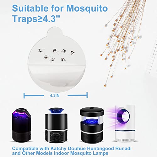 28PCS 4.3" Mosquito Trap Refill Glue Boards for Most Indoor Insect Traps, Mosquito Lamp Sticky Refillable Glue Pads Fits Mosquito Traps with 4.3" or Bigger Bottom Tray