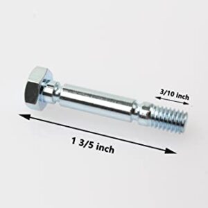 Aillsa 303160355P / 303160355 for Powersmart Snow Blower Shear Pins Set Four Shear Pins and Nuts