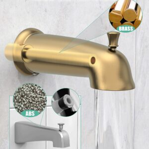 SR SUN RISE Magnetic Shower Faucet Set 8-Spray 2-in-1 Dual Shower Head with Handheld Combo Single-Handle Faucet with Valve and Trim Kit, Brushed Nickel